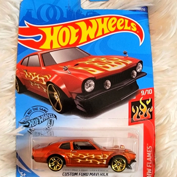 Toys | Hot Wheels Custom Ford Maverick 14225 Hw Flames 910 | Poshmark